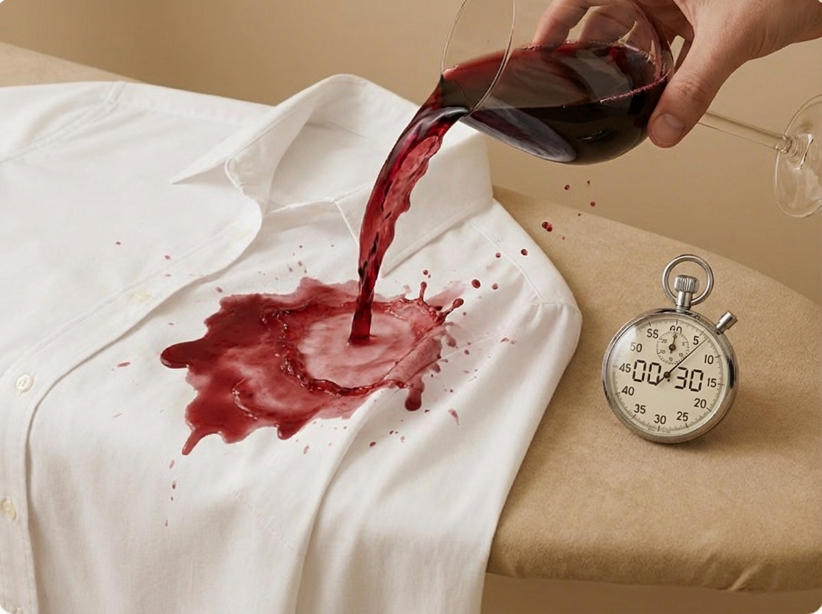 Tache de Vin Rouge : Le Geste à Faire dans les 30 Secondes (Testé et V ...